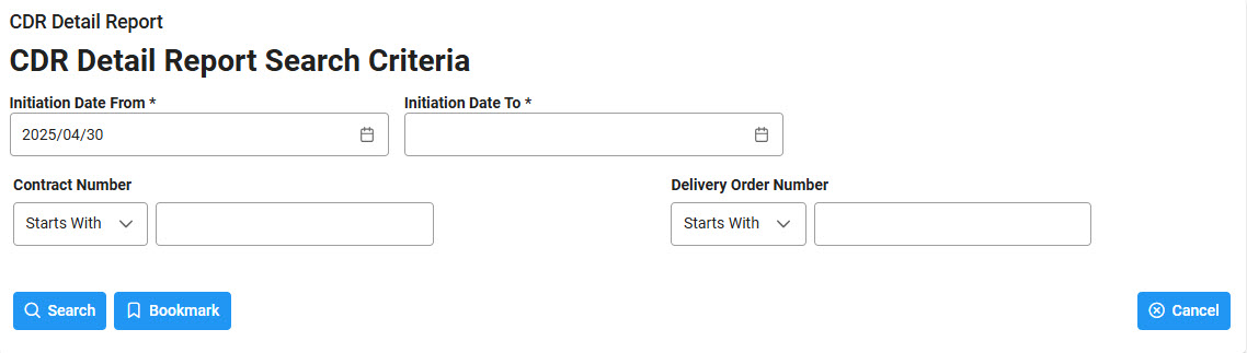 EDA Training - CDR Detail Report | PIEE