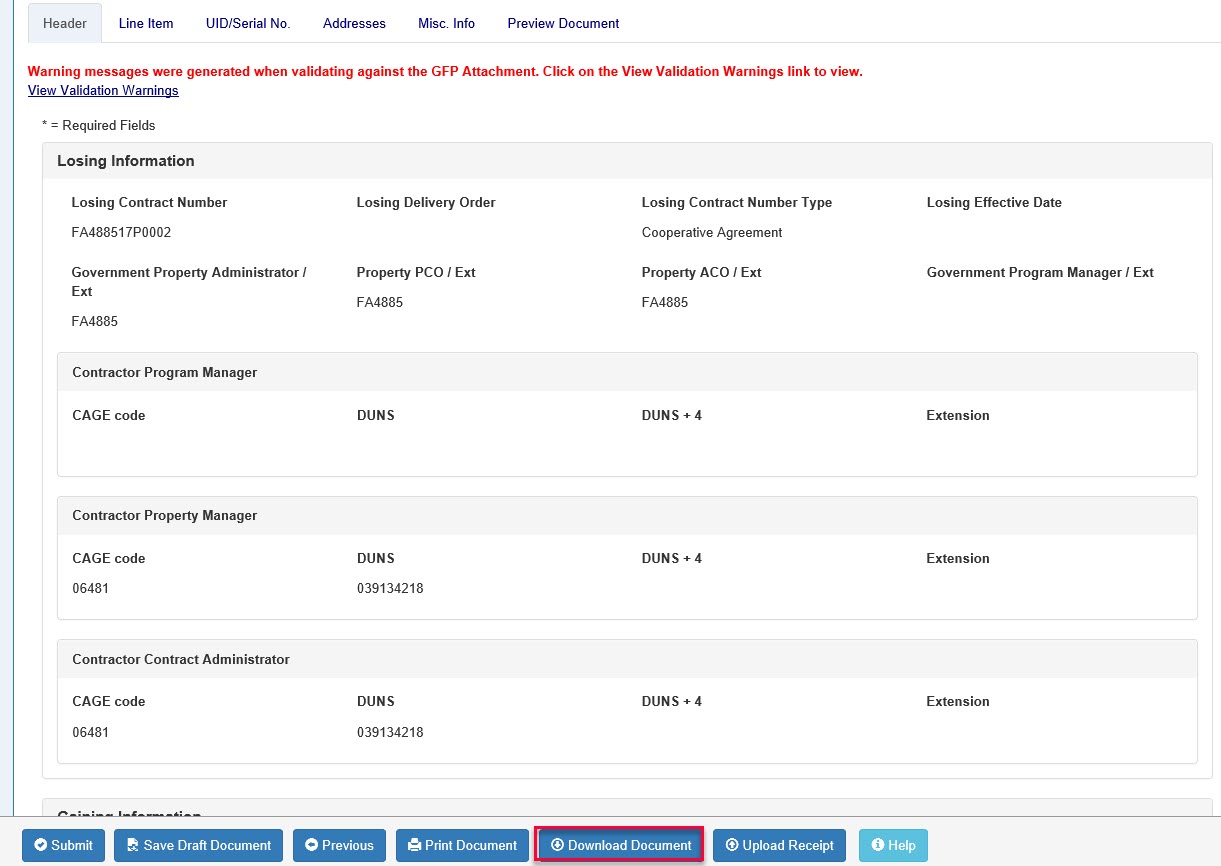 GFP Training - Government Receiver Role | PIEE